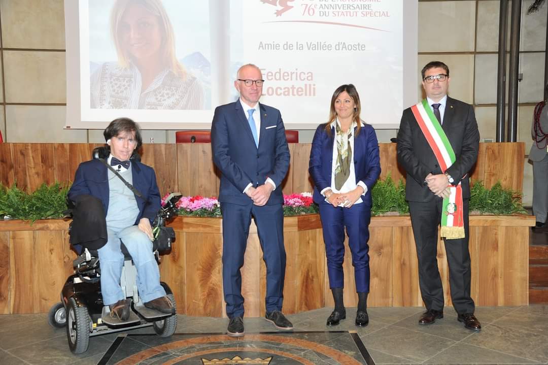 La Professeure Federica Locatelli « Amie de la Vallée d'Aoste